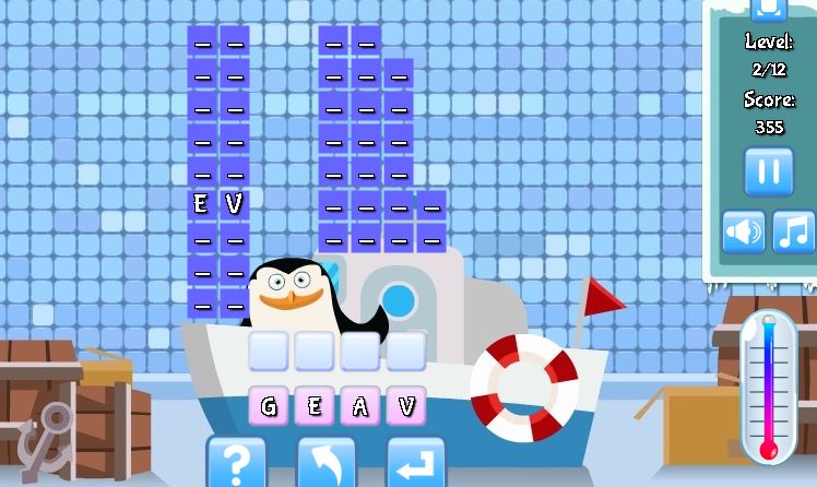 Penguin Word Twist - BEST HTML5 Word Game - Ask Guide
